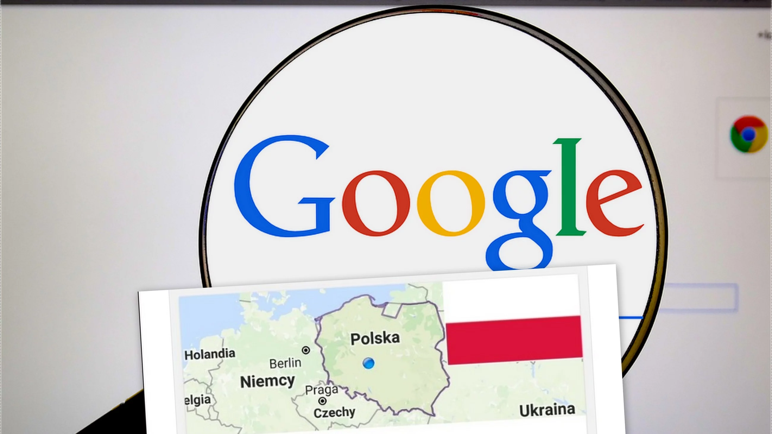 Polska bez Warmii. Google przesunął granice z Rosją