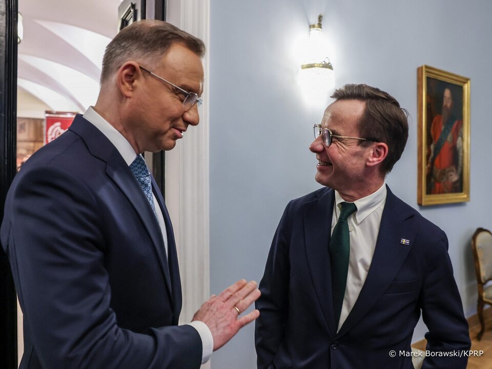 Prezydent Andrzej Duda przyjął premiera Szwecji Prezydent Andrzej Duda przyjął premiera Szwecji